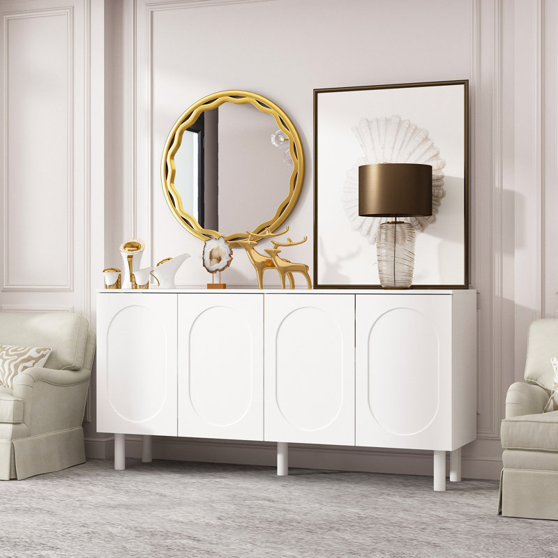 Ebern Designs 63”W Sideboard With 4 Door | Wayfair